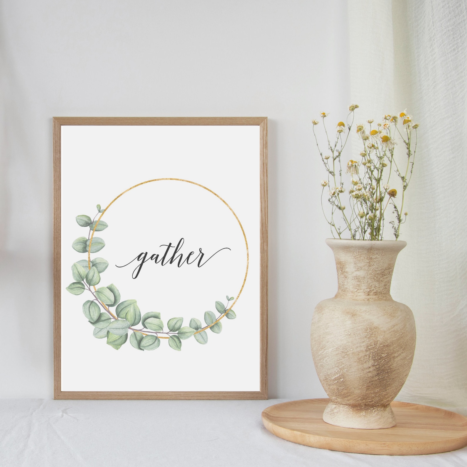 Gather Printable | Gather Sign | Printable Wall Decor | Printable ...