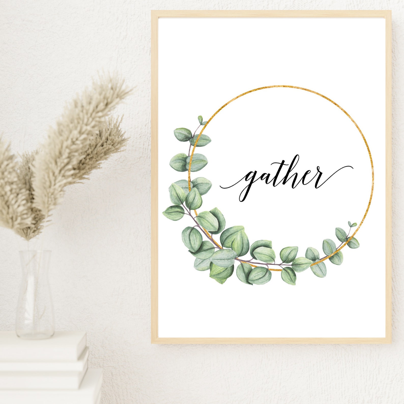 Gather Printable | Gather Sign | Printable Wall Decor | Printable ...