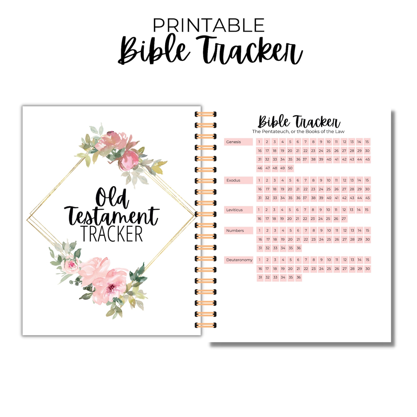 Printable Bible Tracker, Bible Reading Tracker, Books of the Bible ...