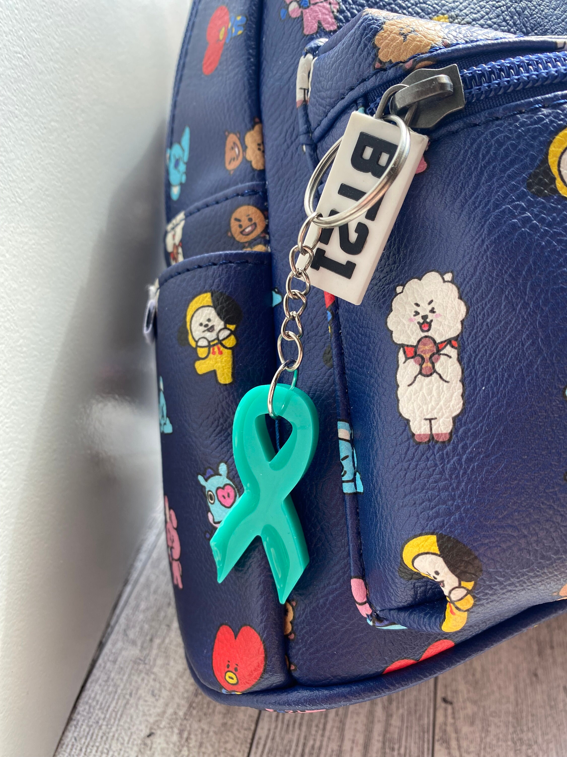 Solid Color Resin Awareness Ribbon Keychains - Etsy