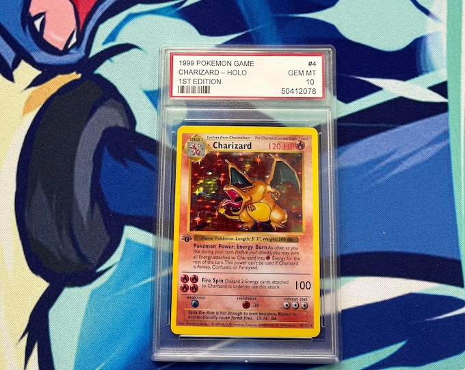 Pokemon Proxy Graded Slab - Charizard 1st Edition, Shining Charizard ...
