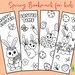 Printable Coloring Bookmarks for Kids, Easter Coloring, Bunny Coloring ...
