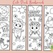 Printable Cute Spring Duck Coloring Bookmarks for Kids, Baby Ducky ...