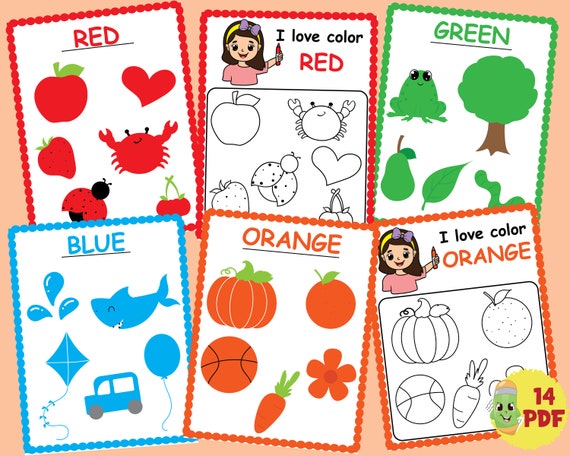 Colors Activity Sheets For Preschoolers