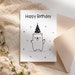 Printable Cute Bear Coloring Birthday Card, Bear Printable Greeting ...