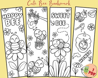 Printable Cute Cat Coloring Bookmarks for Kids Activity - Etsy
