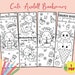 Printable Cute Axolotl Coloring Bookmarks for Kids, Baby Axolotl ...