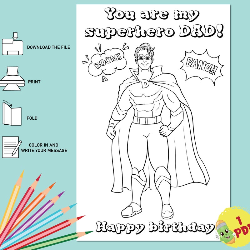 Daddy Superhero - Etsy