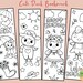 Printable Cute Spring Duck Coloring Bookmarks for Kids, Baby Ducky ...