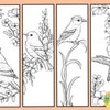 Printable Cute Parrot Bird Coloring Bookmarks for Kids, Activity Sheets ...