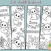 Printable Cute Axolotl Coloring Bookmarks for Kids, Baby Axolotl ...