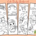 Printable Cute Duck Coloring Bookmarks for Kids, Baby Ducky, Summer ...