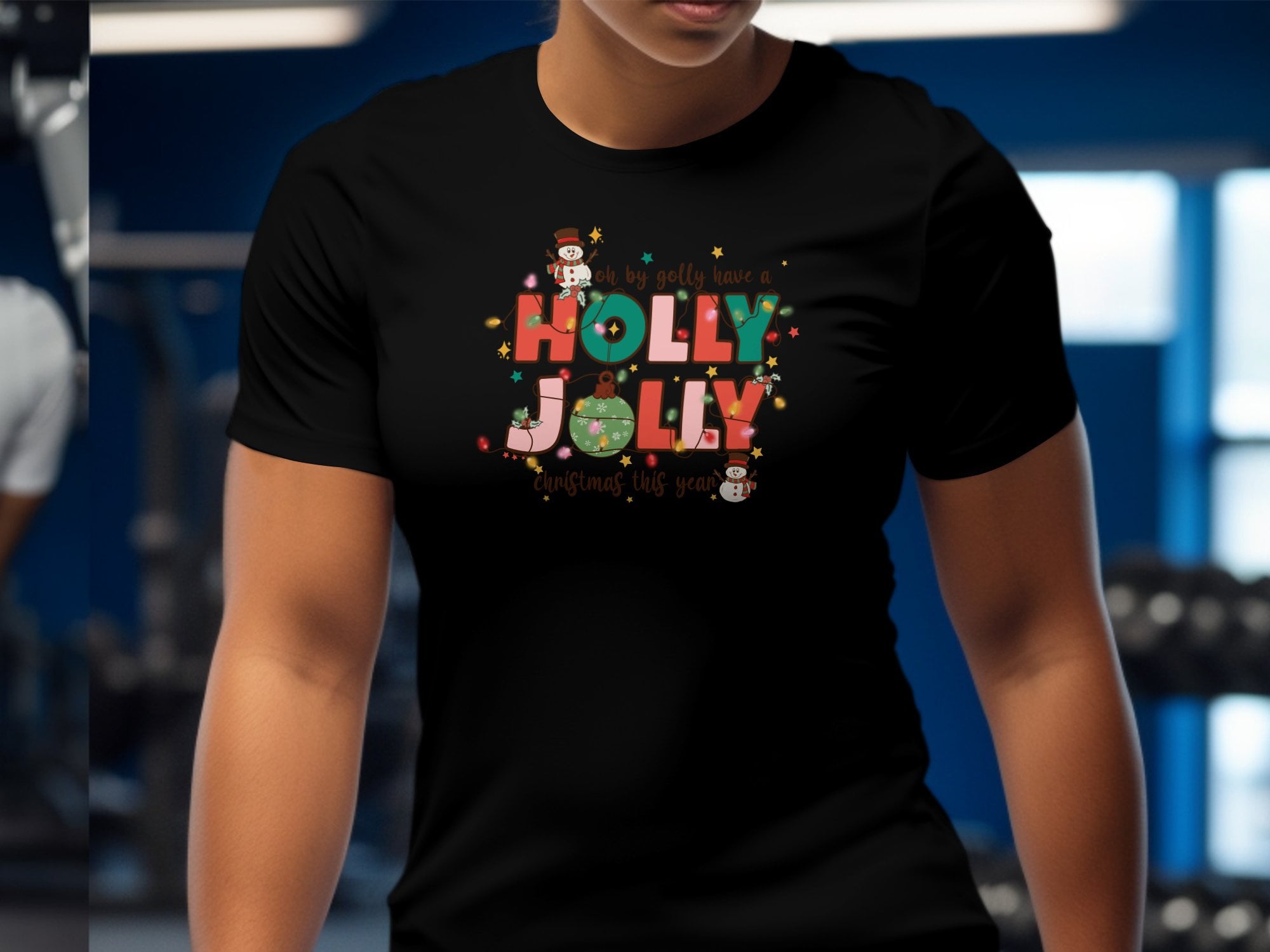 Holly Jolly T-shirt, Unisex T-shirt, Christmas T-shirt, Funny Christmas ...