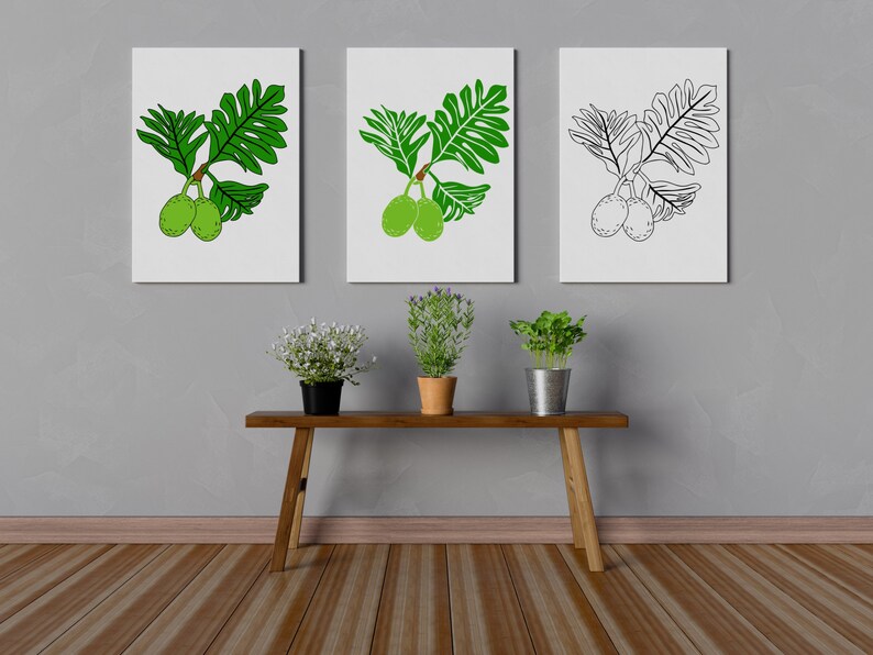 Ulu Breadfruit SVG Cut File PNG Files Digital Instant - Etsy