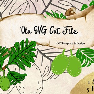 Ulu Breadfruit SVG Cut File PNG Files Digital Instant - Etsy
