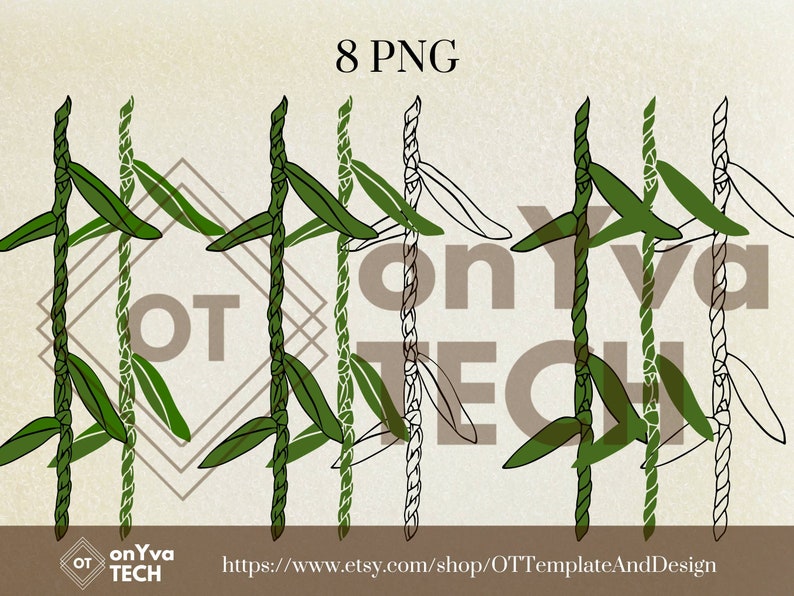 Ti Leaf Lei SVG & PNG Files, Digital Instant Download - Etsy