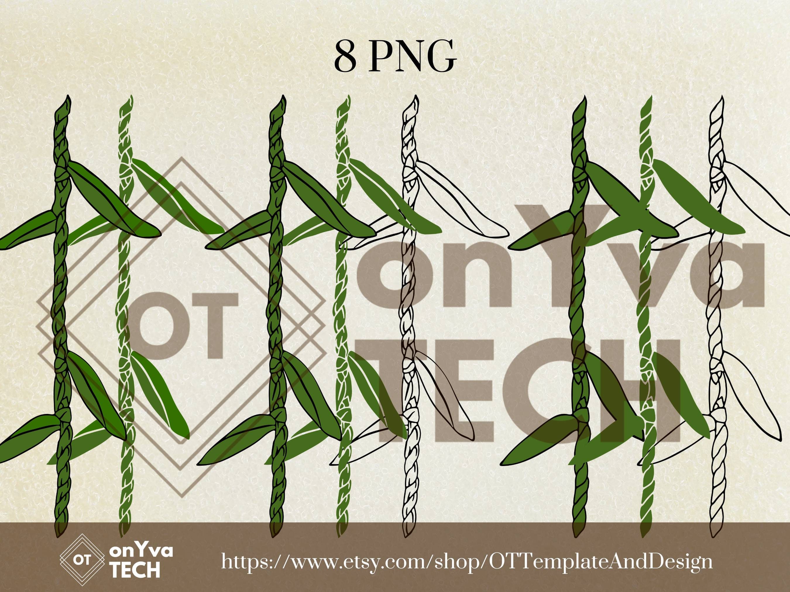 Ti Leaf Lei SVG & PNG Files, Digital Instant Download - Etsy