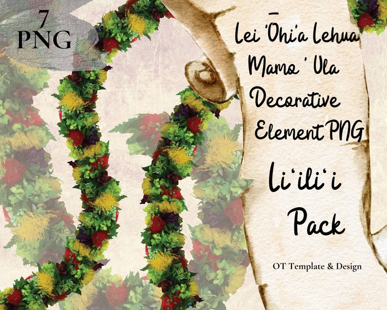 Ohia Lehua Lei, Hawaii Flower PNG Decorative Element, Floral Decoration ...