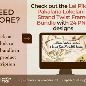 Pikake Pakalana Lokelani 3 Strand Twist Lei, Hawaiian Flower Border PNG ...