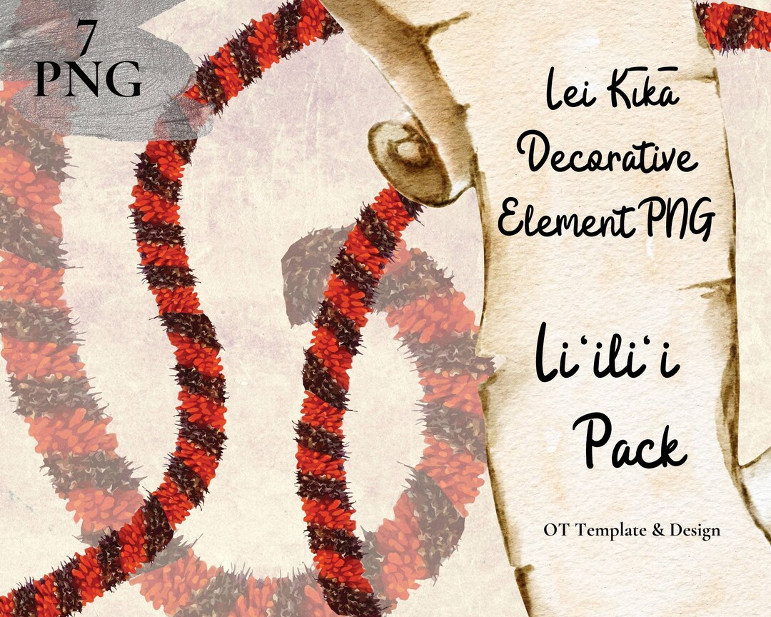 Cigar Lei, Hawaii Flower PNG Decorative Element, Floral Decoration ...