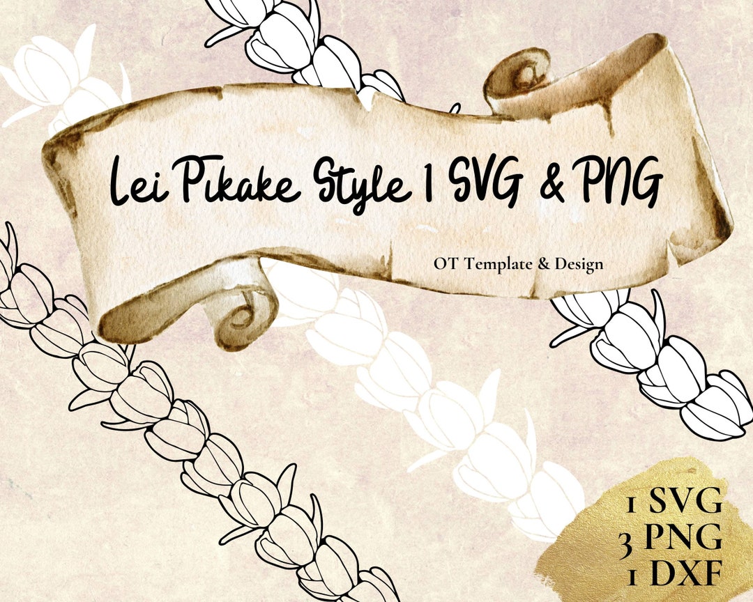 Lei Pikake SVG Cut File, PNG Files, Digital Instant Download - Etsy