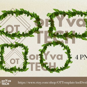 Maile Lei Frame PNG V1 Liilii Pack, Hawaiian Flower Border Tropical ...