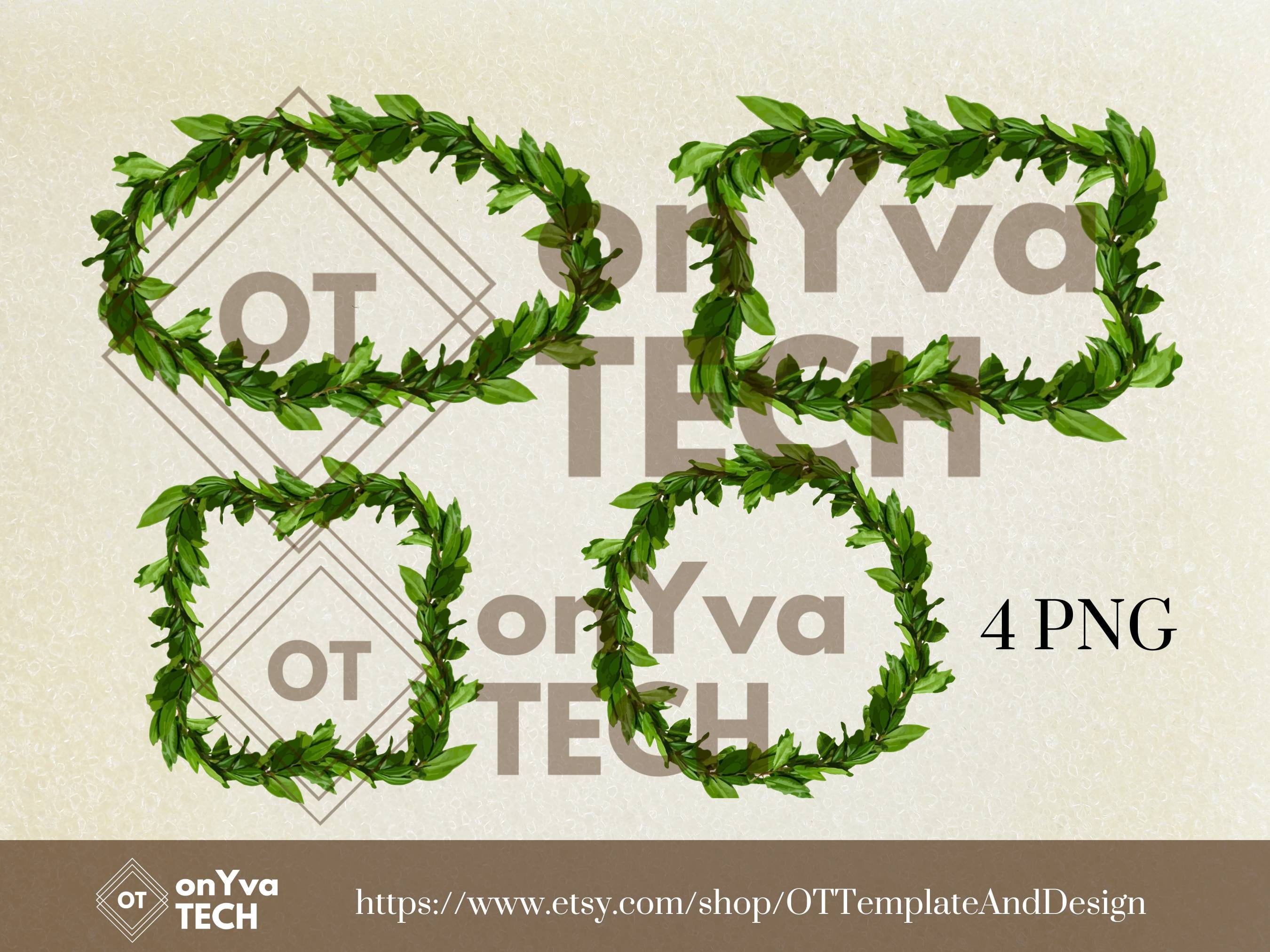 Maile Lei Frame PNG V1 Liilii Pack, Hawaiian Flower Border Tropical ...