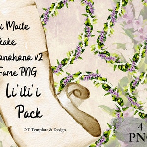 Maile Pikake Honohono 3 Strand Twist Lei, Hawaiian Flower Border PNG ...