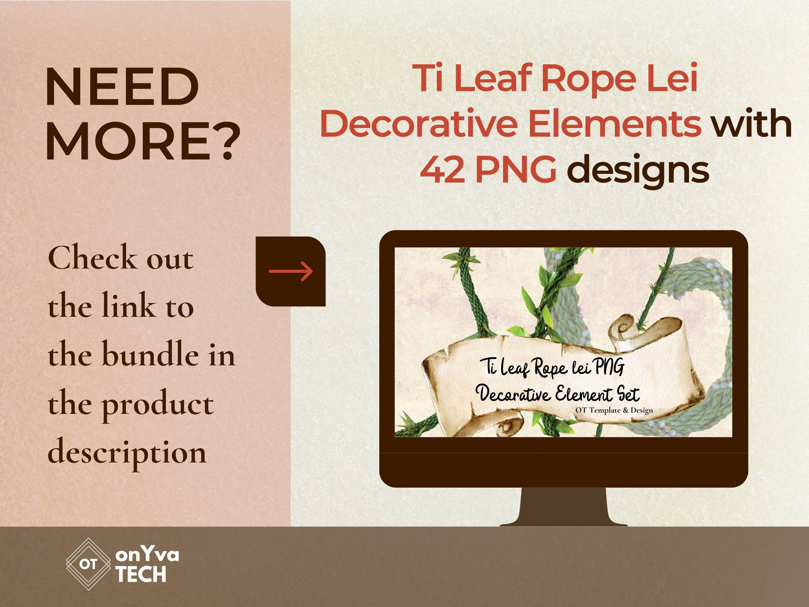 Ti Leaf Rope Lei, Hawaii Flower PNG Decorative Element, Floral ...