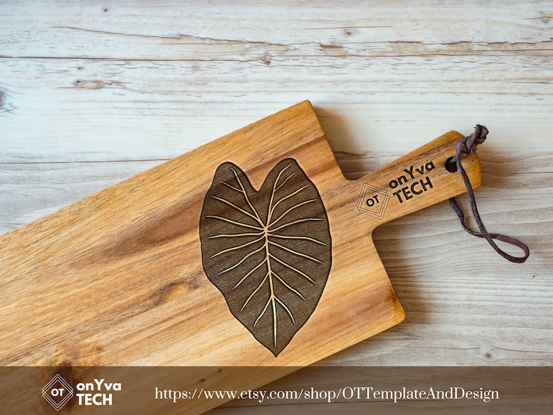 Kalo Leaf SVG Cut File, PNG Files, Digital Instant Download - Etsy