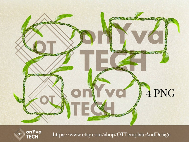 Ti Leaf Lei Frame PNG V2 Liilii Pack Hawaiian Flower Border Tropical ...