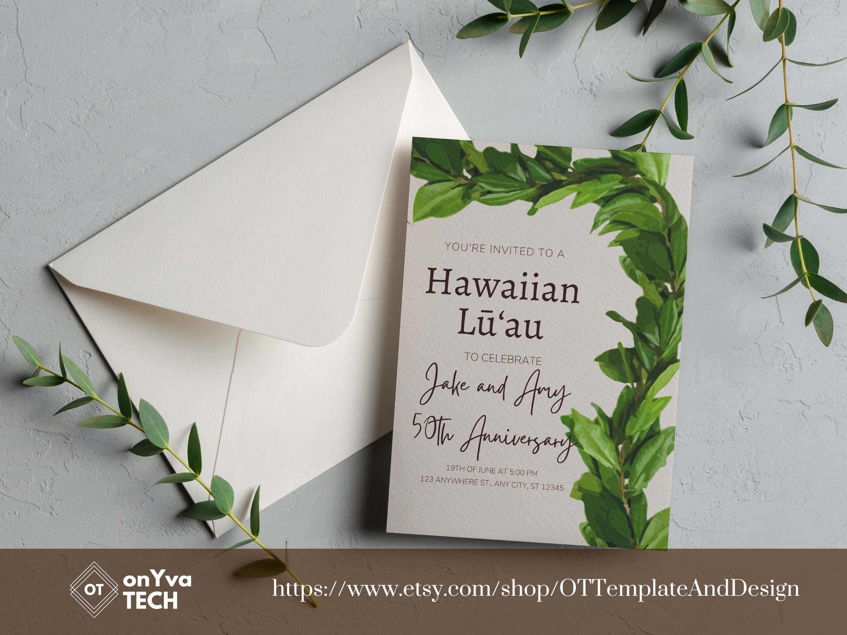 Maile Lei Frame PNG V1 Liilii Pack, Hawaiian Flower Border Tropical ...