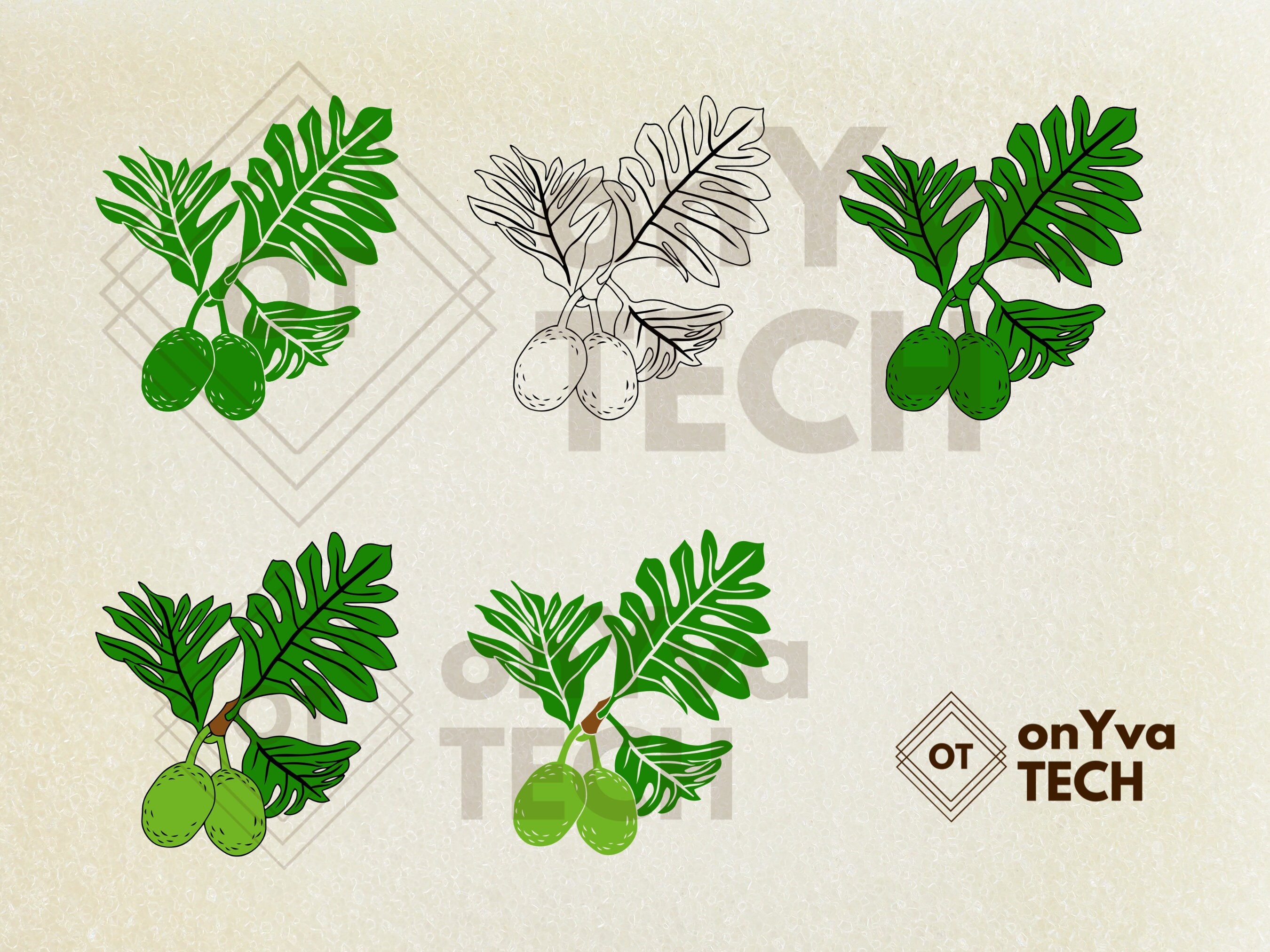 Ulu Breadfruit SVG Cut File PNG Files Digital Instant - Etsy UK