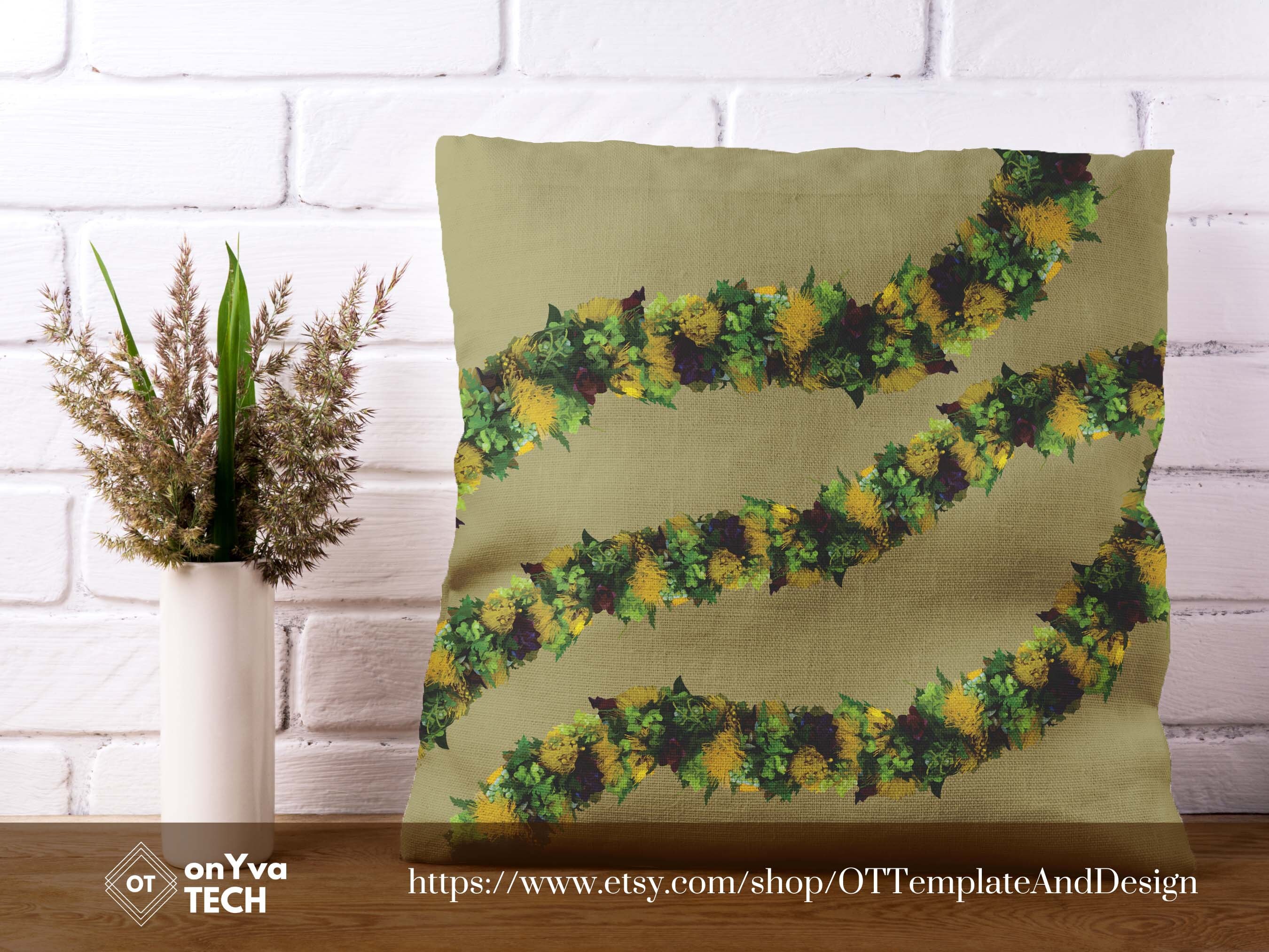 Yellow Ohia Lehua Lei, Hawaiian Flower PNG Decorative Element Set ...