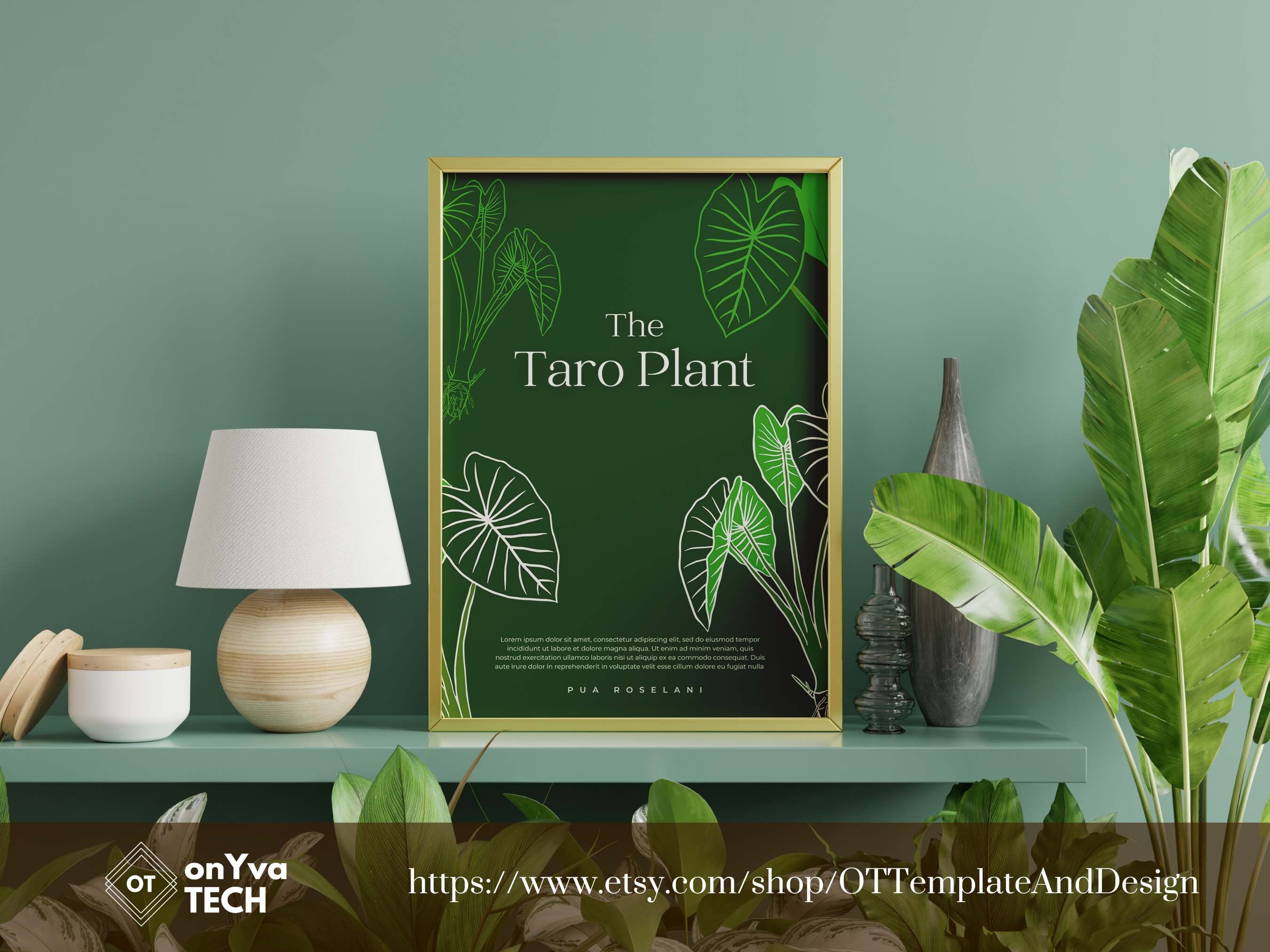 Kalo Plant SVG Cut File, PNG Files, Digital Instant Download - Etsy