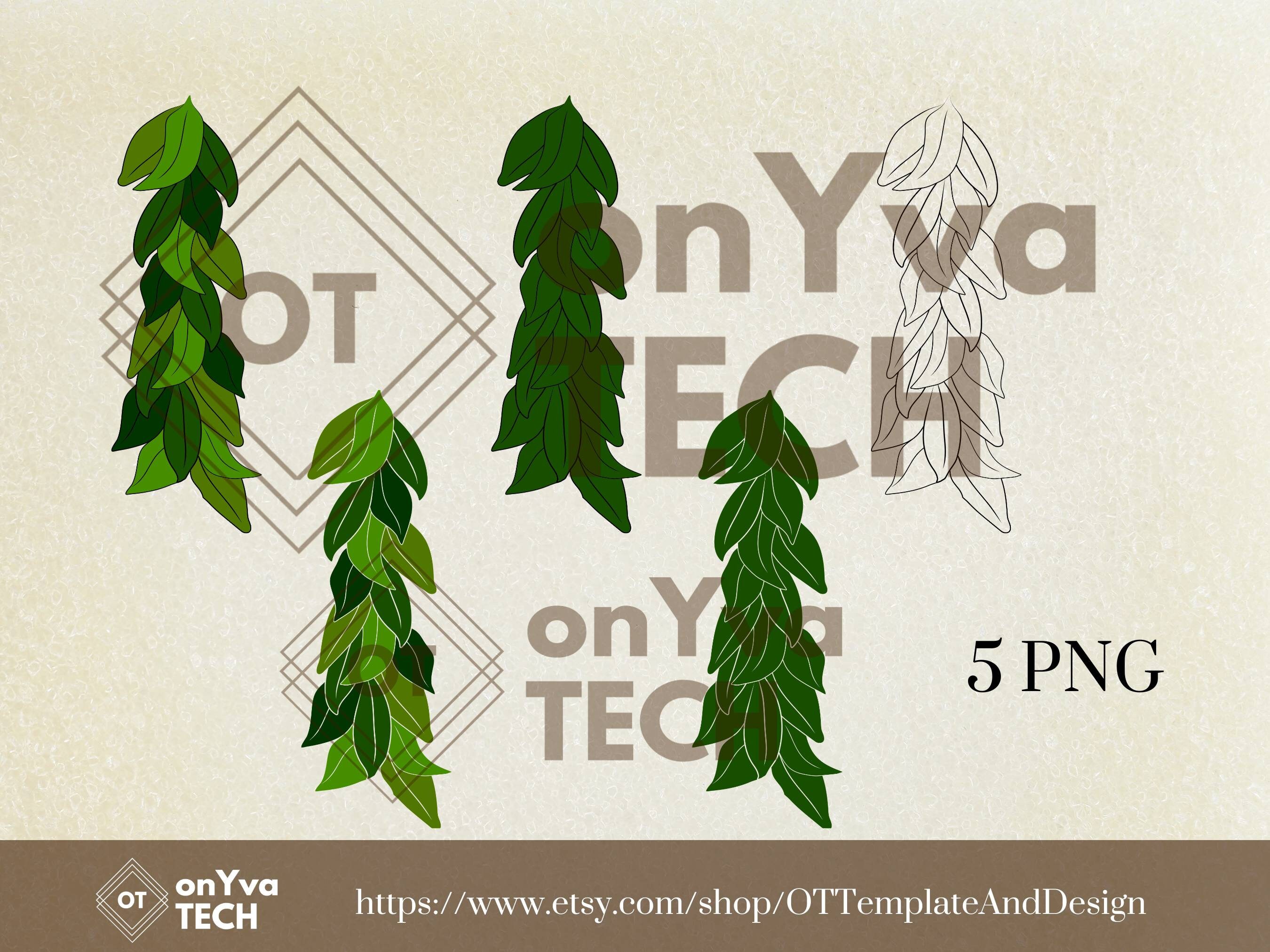 Maile Lei SVG Cut File, PNG Files, Digital Instant Download - Etsy