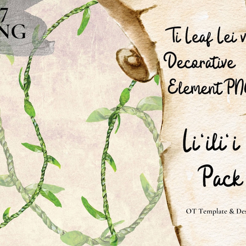 Ti Leaf Lei Drawing - Etsy