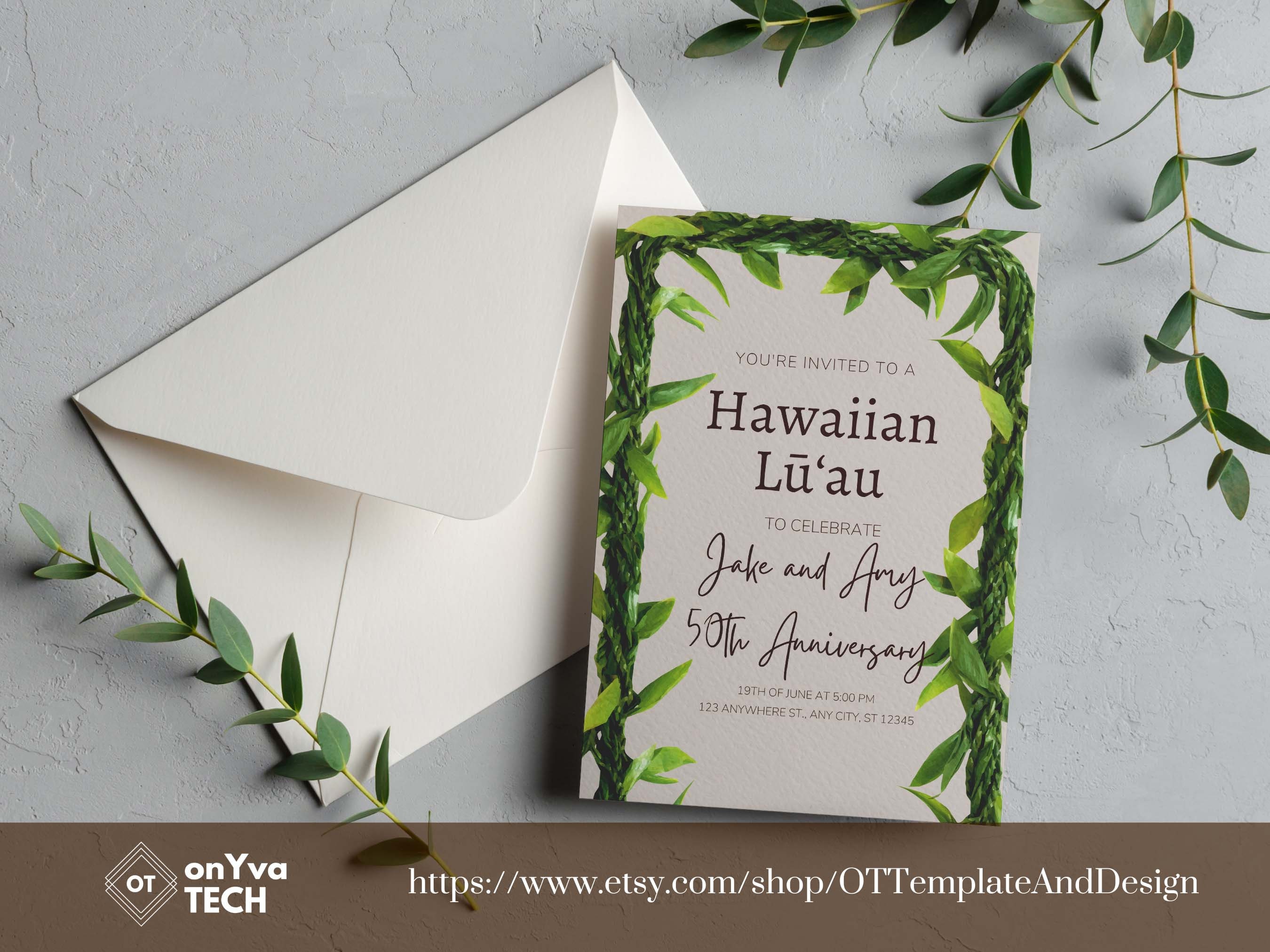 Ti Leaf Rope Lei Frame PNG V1 Liilii Pack Hawaiian Flower Border ...