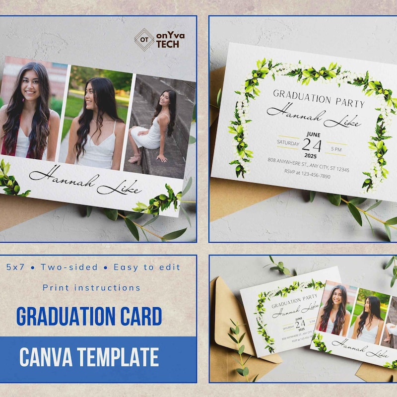 Lei Graduation Template - Etsy