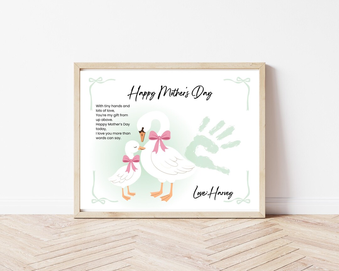 Mothers Day Handprint Craft, Preschool Curriculum, Spring Handprint ...
