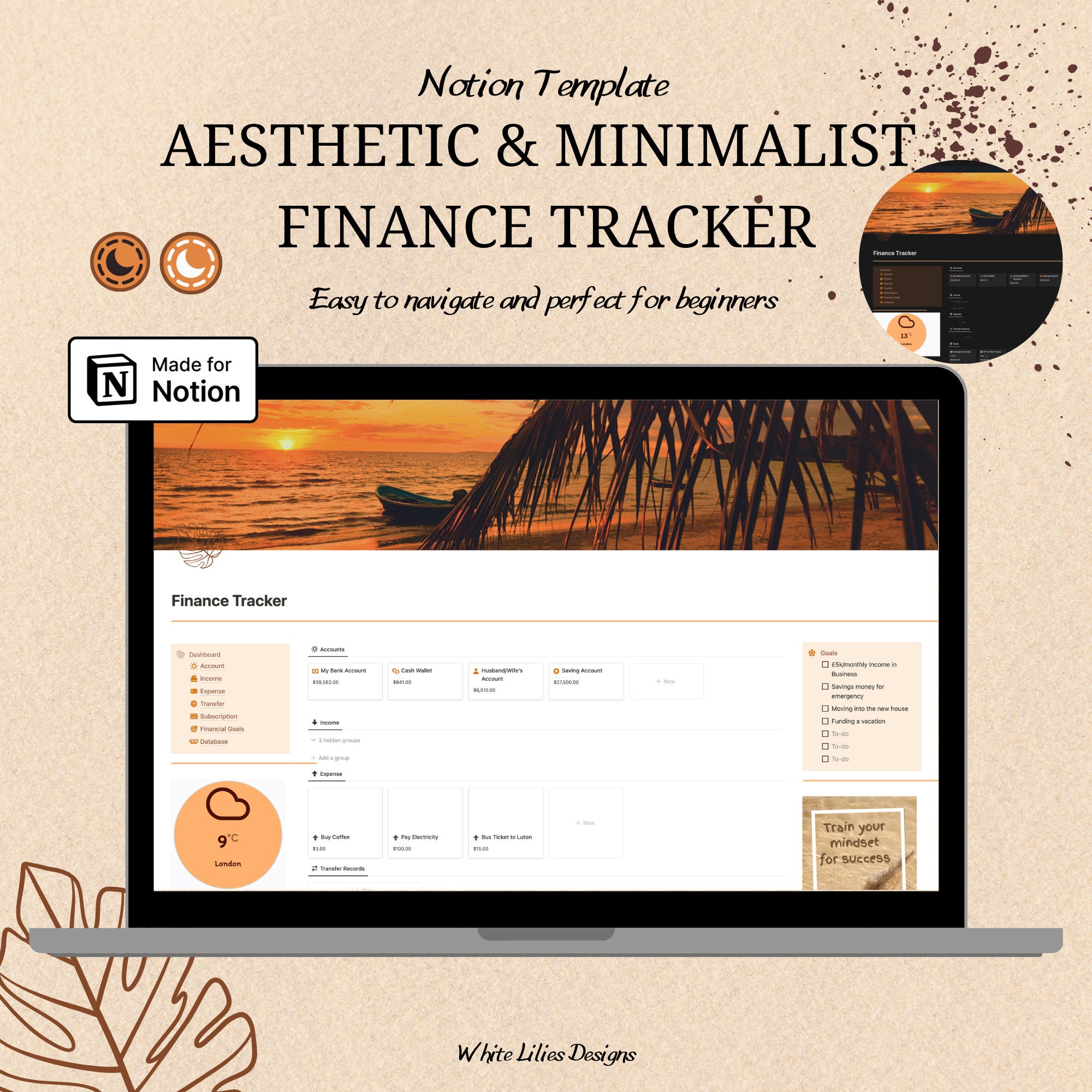 Notion Template, Expense Tracker, Bill Tracker, Budget Tracker, Notion ...