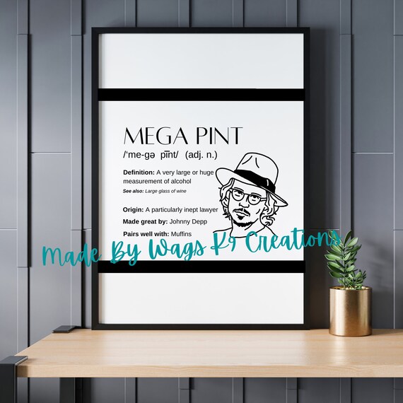 Mega Pint Quote Digital Downloadjohnny Depp Mega Pintjohnny - Etsy