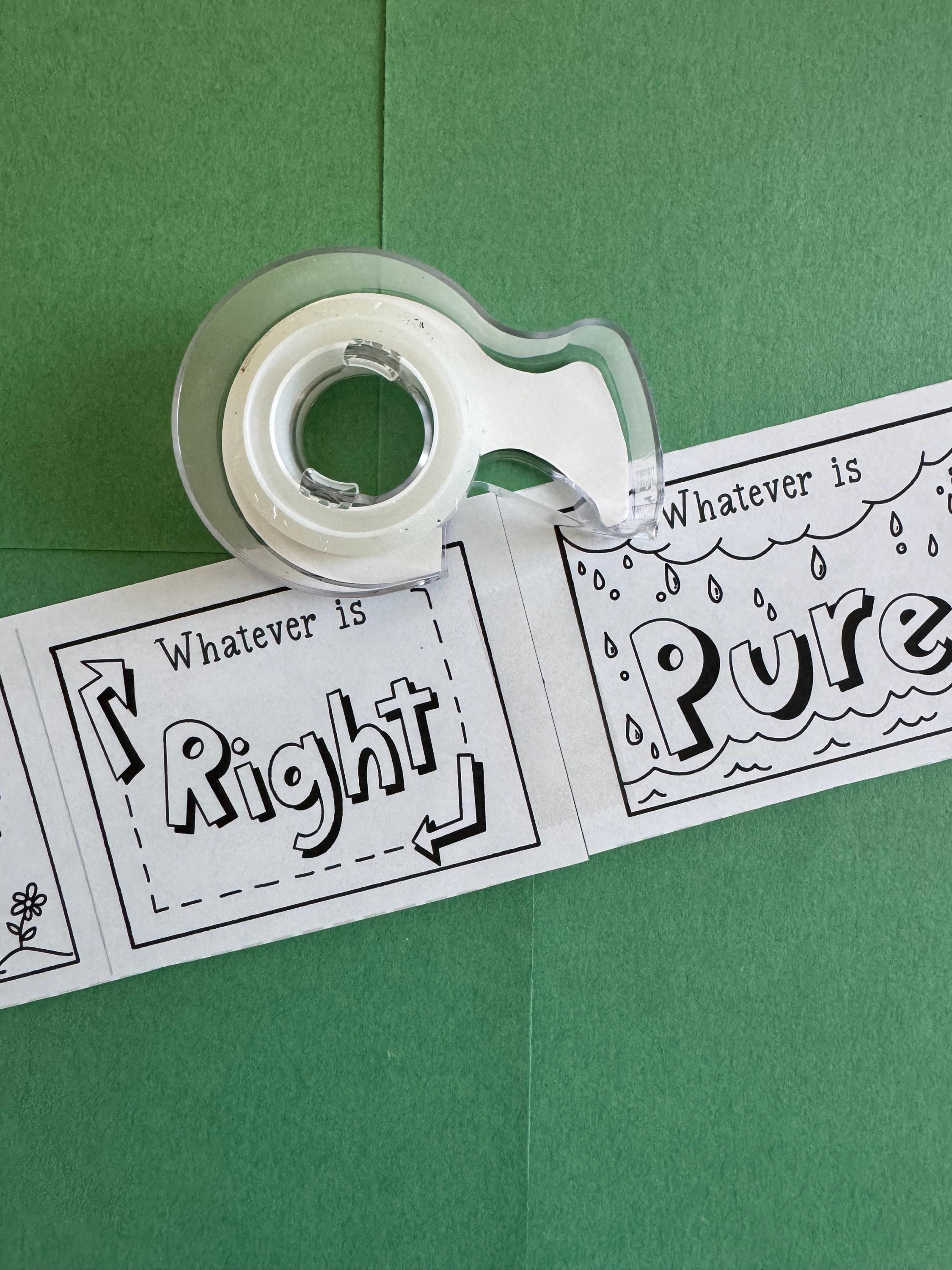 Whatever Is… Philippians 4:8 Printable Coloring Page - Etsy