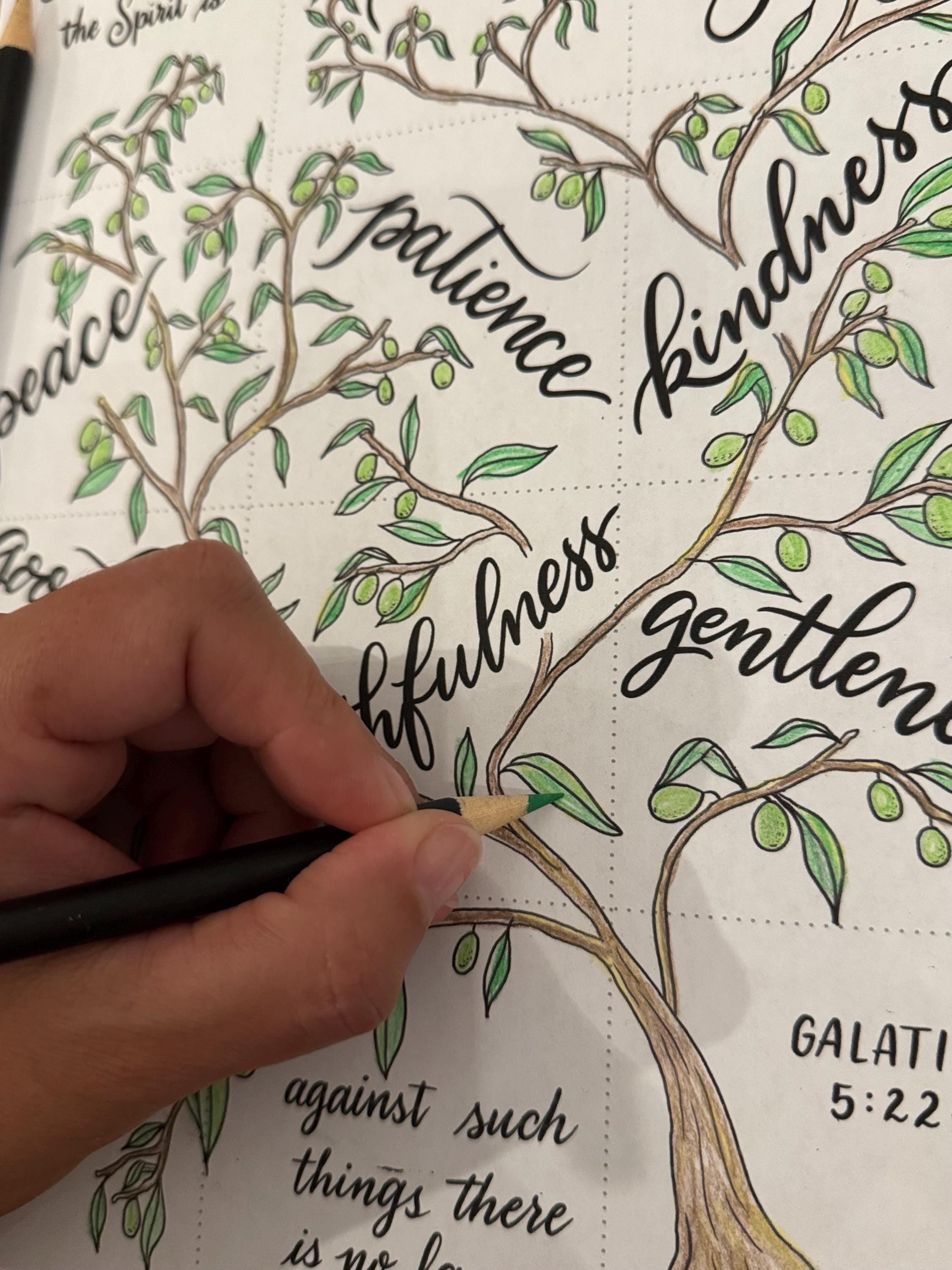 Fruit of the Spirit. Galatians 5:22-23 Activity, Coloring Page ...