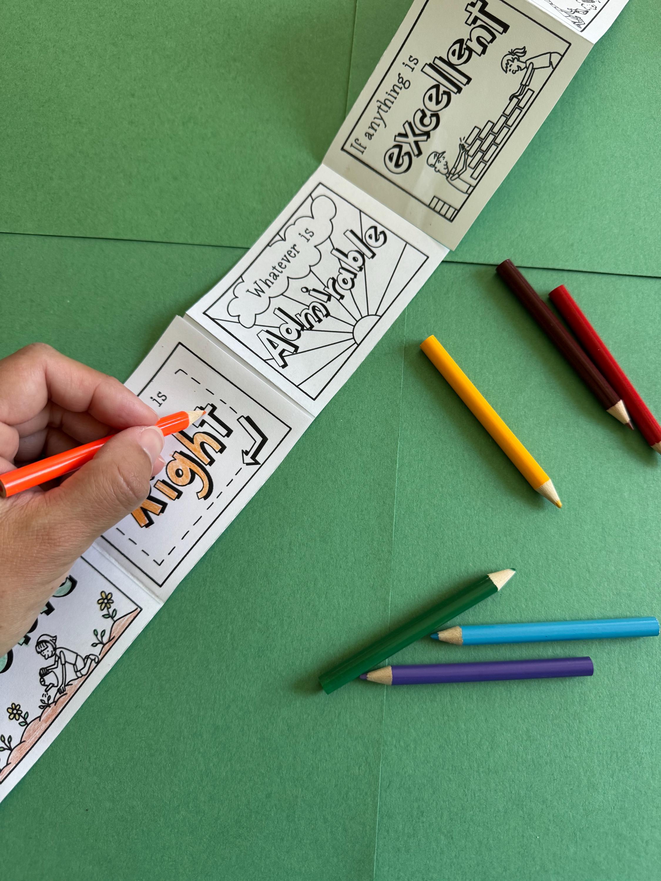 Whatever Is… Philippians 4:8 Printable Coloring Page - Etsy