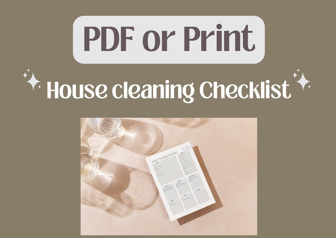Printable Daily & Weekly Cleaning Schedule Template, Simplify Your ...