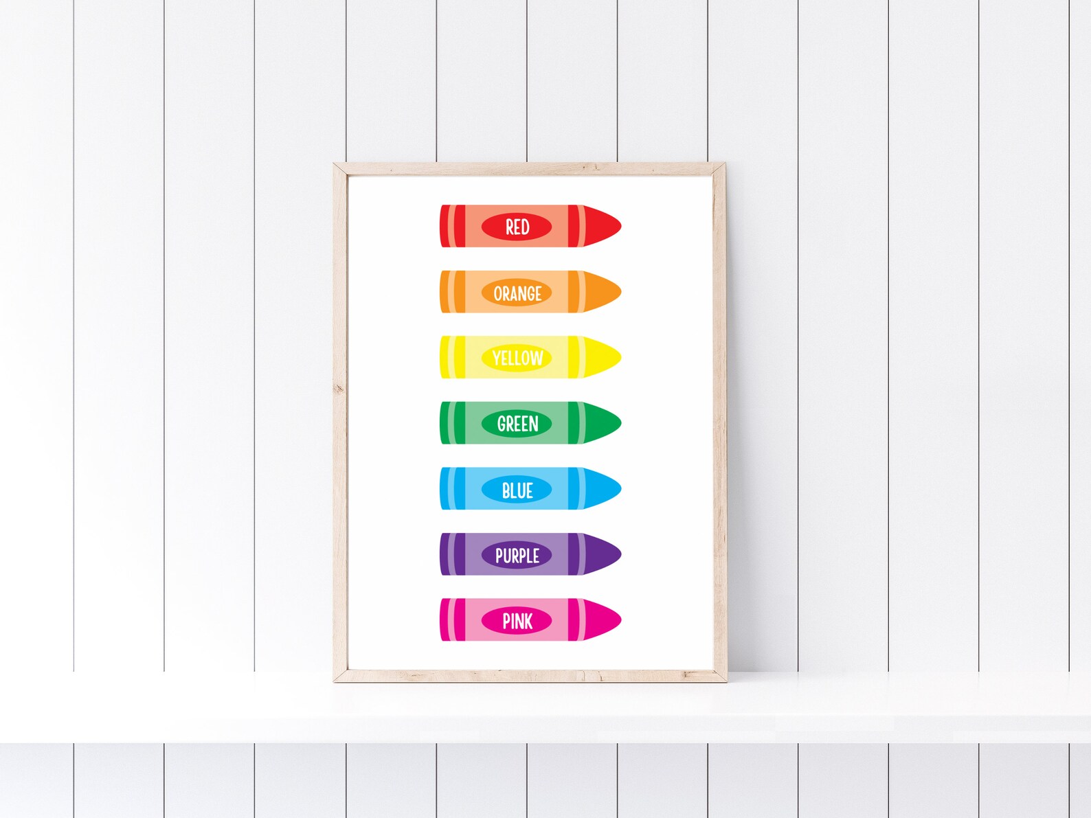 Learning Color Chart, Crayon Colors, Printable Color Chart, Classroom ...