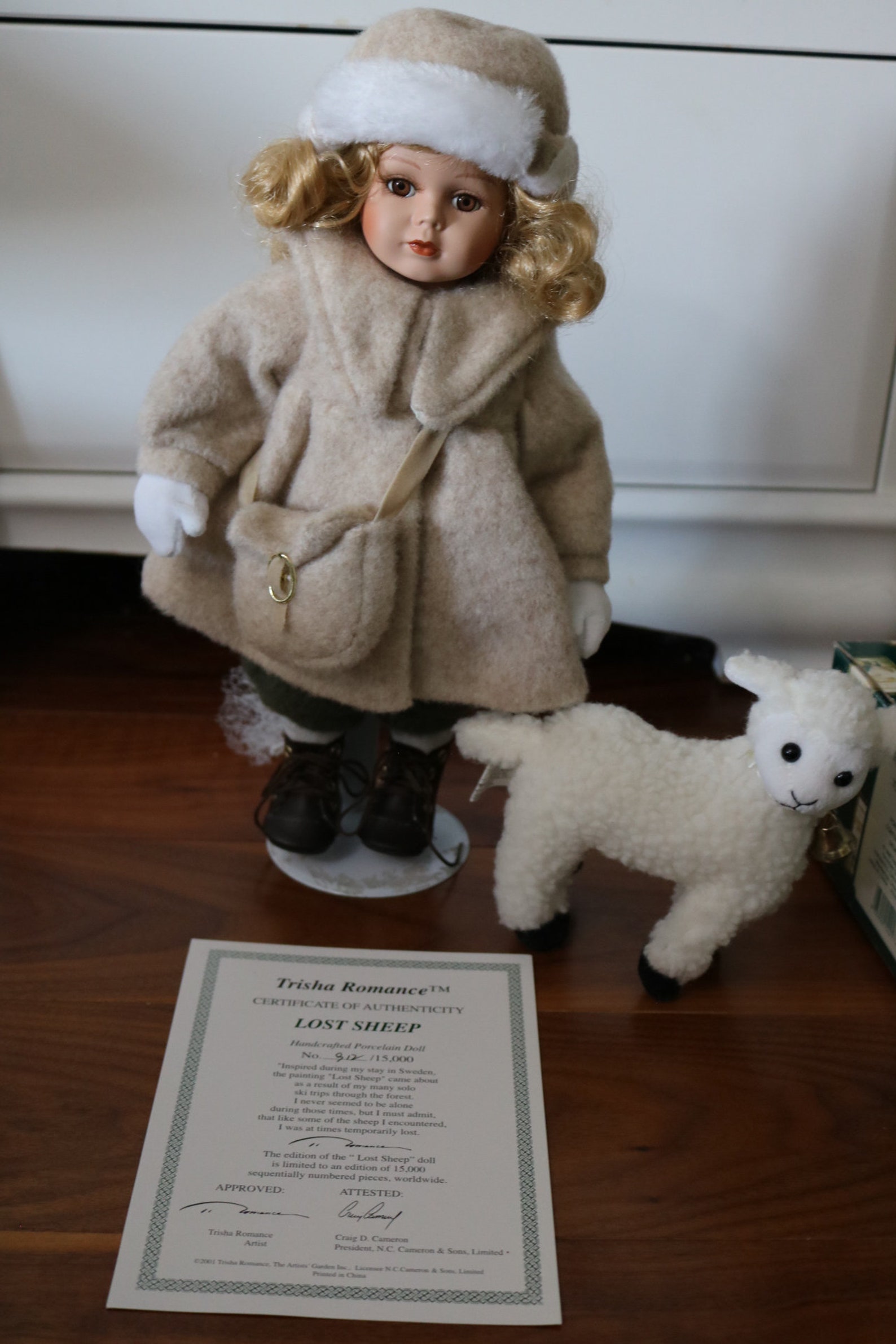 Vintage Porcelain Dolls Trisha Romance lost Sheep in Box - Etsy