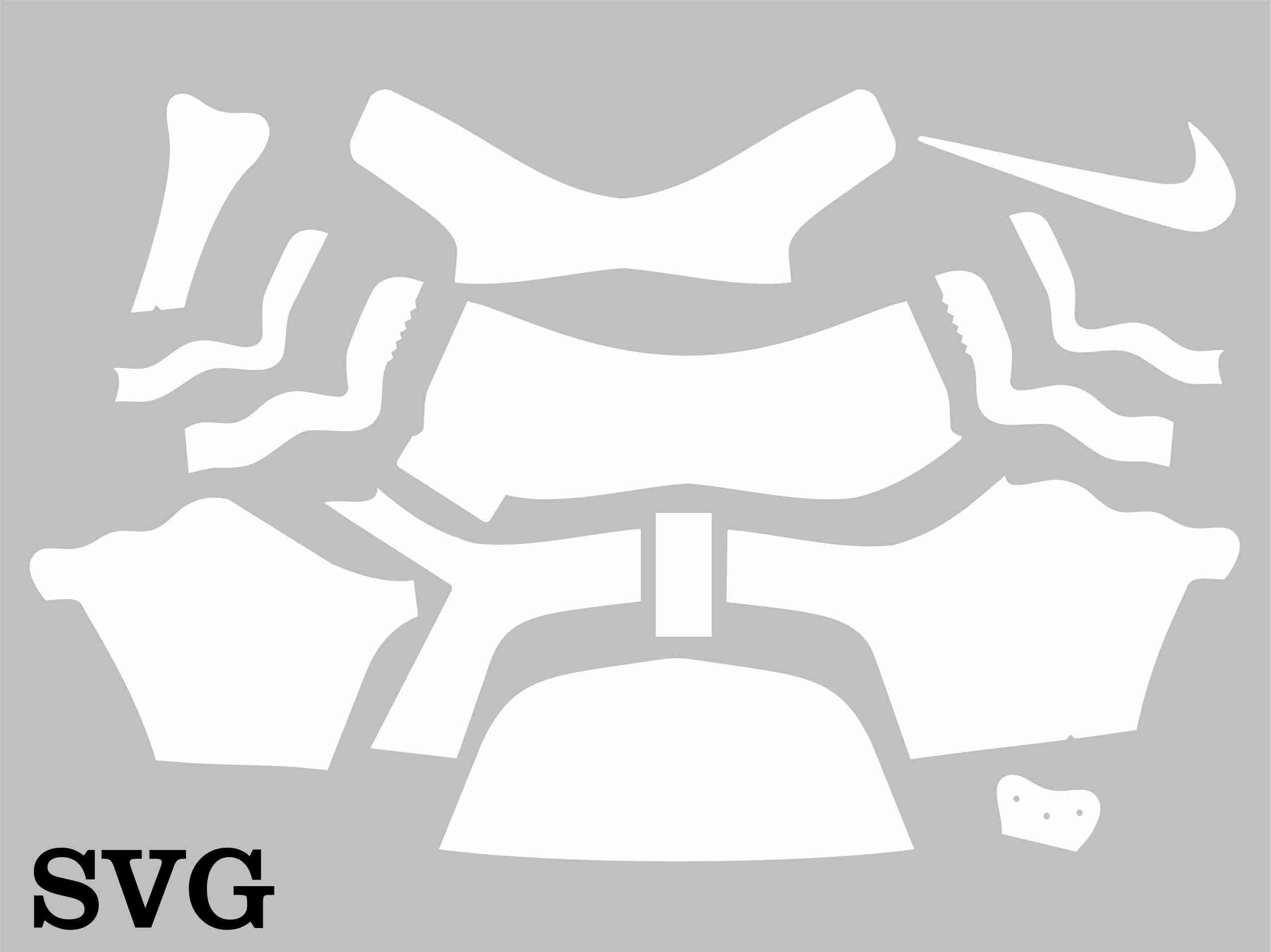 PDF- SVG Sneaker Pattern and Shoe Pattern - Custom Sneaker- Custom ...