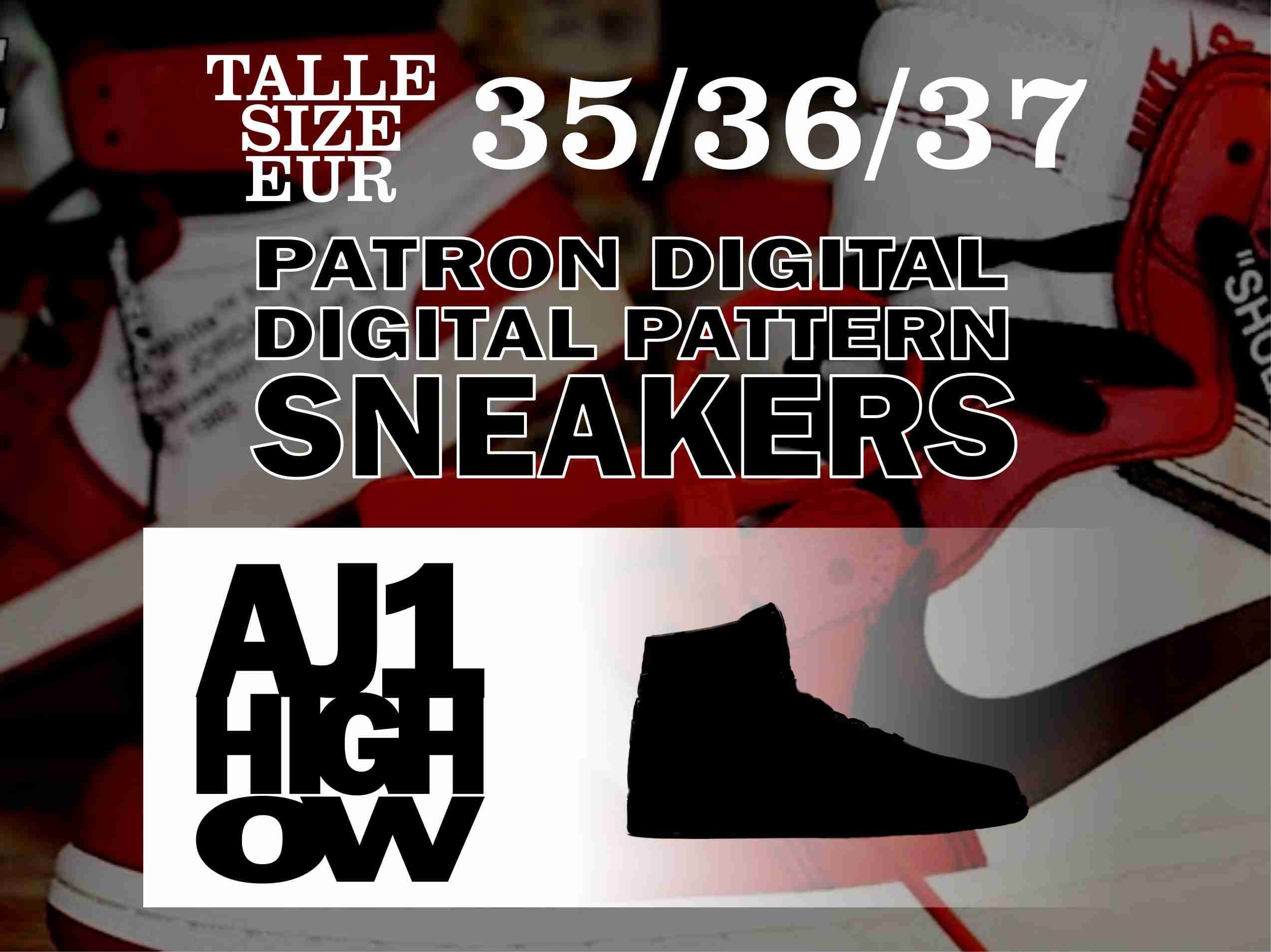 3 Patterns Included -PDF SVG Sneaker and Shoe Pattern - Custom Sneaker ...